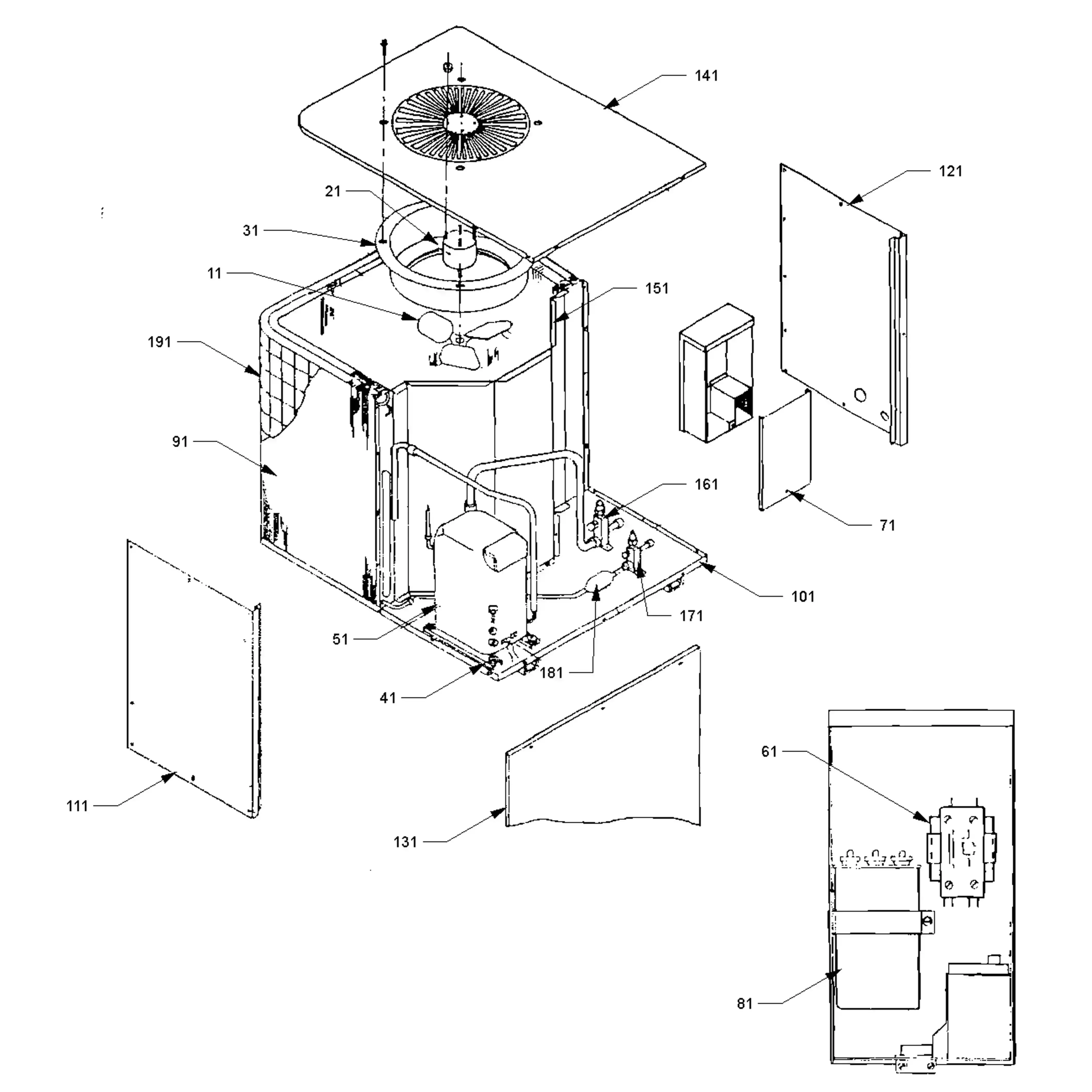 CL60-4B - Goodman CL60-4B - CL60-4B Parts - Janitrol Air Conditioner