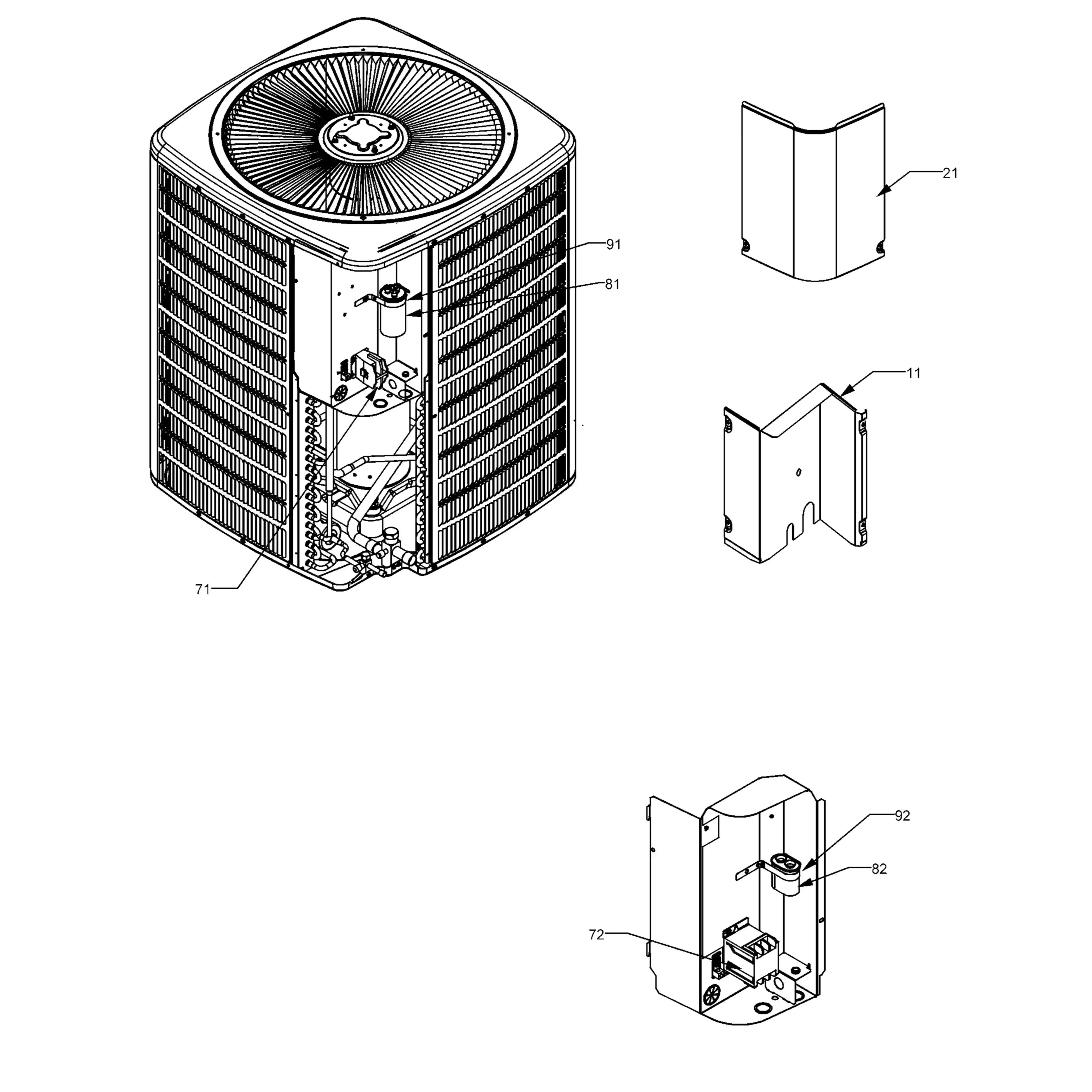 GSC130421AC - Goodman GSC130421AC - GSC130421AC Parts - Goodman GSC ...