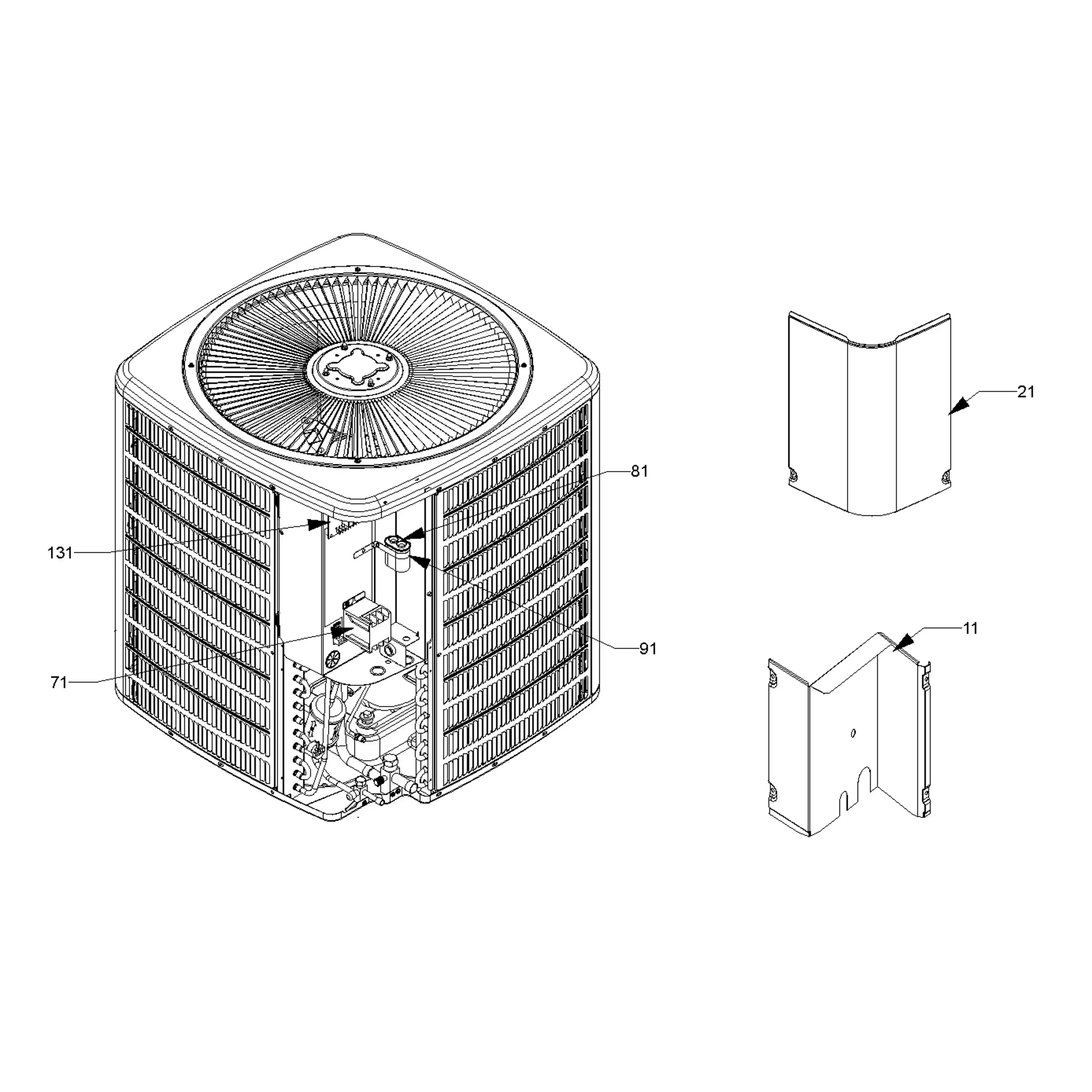 GSH130361AD - Goodman GSH130361AD - GSH130361AD Parts - Goodman GSH ...
