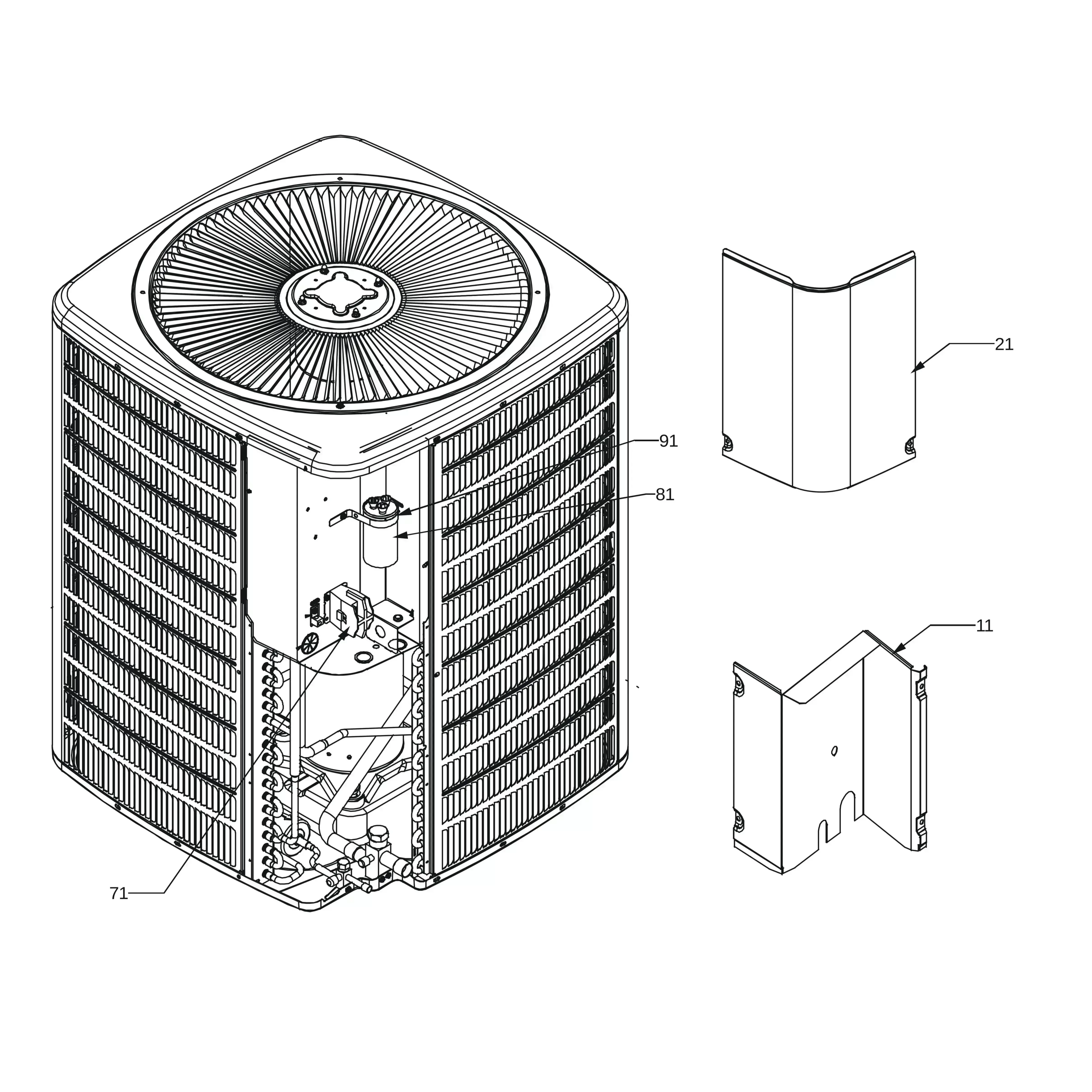 GSX130484AA - Goodman GSX130484AA - GSX130484AA Parts - Goodman 4 Ton ...