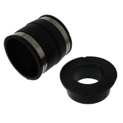 Fernco Corrugated Pipe Couplings - ADS Coupling - Hancor Pipe to PVC ...