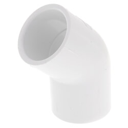 Sch 40 45 Degree Elbow - Schedule 40 Elbows - PVC Sch 40 1/8 Bend ...
