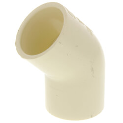 Sch 40 45 Degree Elbow - Schedule 40 Elbows - PVC Sch 40 1/8 Bend ...