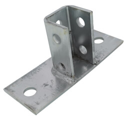 B280FLZN - Cooper B-Line B280FLZN - 8" x 3-1/8" x 3-1/2" Zinc Post Base ...