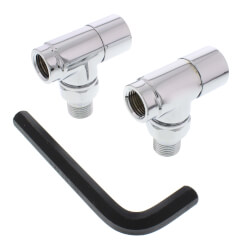 DEC-ANG-SET - Runtal DEC-ANG-SET - Decorative Angle Shut-Off Valve Set ...