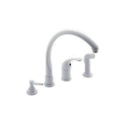 174-WHWF - Delta 174-WHWF - Single Handle Faucet with Spray & Soap ...