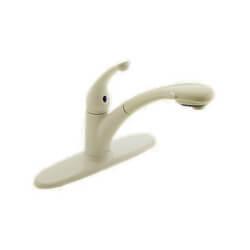 470-BS - Delta 470-BS - Single Handle Pull-Out Faucet - Biscuit
