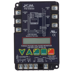 ICM450C - ICM Controls ICM450C - ICM450 3 Phase Line Voltage Monitor - Delay on Break Timer, 0 ...