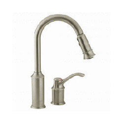 7590SL - 7590SL - Aberdeen Single Handle Stainless Kitchen Faucet with ...