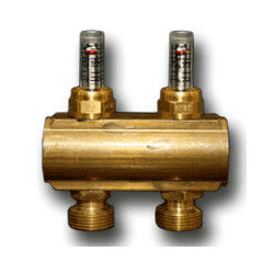 206B - Mr. PEX 206B - 6 Loop 1-1/4" Supply manifold w/ Balancing Valves ...