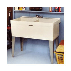 M26F - Mustee M26F - Double Durastone Utilatwin Laundry/Utility Tub ...