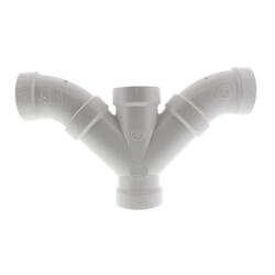 Double Wye and 45° Elbow Combo - Double Wye and 1/8 Bend Combo - DWV ...