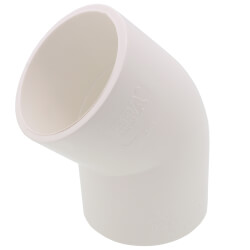 Sch 40 45 Degree Elbow - Schedule 40 Elbows - PVC Sch 40 1/8 Bend ...