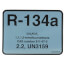 04134 - DiversiTech 04134 - R-134A Color Coded Refrigerant ID Label ...