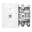 40253-W - Leviton 40253-W - Telephone Wall Phone Jack, 6p4c, Quick ...