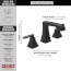 3564-BLMPU-DST - Delta 3564-BLMPU-DST - Ashlyn Two Handle Widespread Bathroom Faucet (Matte Black)