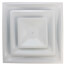 50504 - Hart & Cooley 50504 - 4-Way Steel Ceiling Diffuser w/ 10 ...