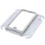 52-C-13 - Steel City 52-C-13 - 4" Steel Square Device Cover - 1/2" Raised