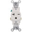 5821-W - Leviton 5821-W - Narrow Body Single Receptacle, 20A, NEMA 6 ...