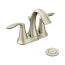 6410BN - Moen 6410BN - Eva Two-Handle High Arc Bathroom Faucet (Brushed ...