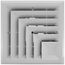 81912 - AirTec 81912 - MV2 Ceiling Diffuser w/ 2-Way Grille (8" x 8")
