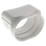 84109 - Fortress 84109 - 4.5" Flexible Elbow Adapter - LFJ122W (White)