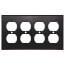 85041 - Leviton 85041 - 4-Gang Electrical Wall Plate, Duplex Receptacle ...