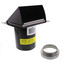 885BL - Broan 885BL - 3" or 4" Round Duct Black Wall Cap w/ Damper