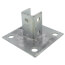 B280SQZN - Cooper B-Line B280SQZN - 6" x 6" x 3-1/2" Zinc Post Base ...