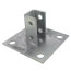 B280SQZN - Cooper B-Line B280SQZN - 6" x 6" x 3-1/2" Zinc Post Base ...