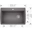 441467 - Blanco 441467 - Diamond SILGRANIT 33.5" Super Single Dual ...
