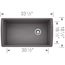 441764 - Blanco 441764 - Diamond SILGRANIT 33" Super Single Undermount ...