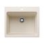 443079 - Blanco 443079 - Liven SILGRANIT 25" Single Bowl Dual Mount ...