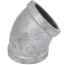 GV45E200C - Bluefin GV45E200C - 2" Galvanized Malleable 45° Elbow