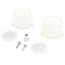 H21 - Delta H21 - Clear Acrylic 2 Knob Handle Set for Traditional ...