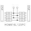 HOM816L125PC - Square D HOM816L125PC - Homeline 8 Space, 16 Circuit ...