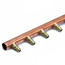 LF2512450 - Uponor (Wirsbo) LF2512450 - 1" x 6' Copper Manifold w/ 1/2 ...