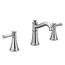 T6405 - Moen T6405 - Belfield Chrome 2 Handle Bathroom Faucet, Widespread