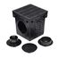 1200BLKIT - NDS 1200BLKIT - 12" Catch Basin Kit w/ Black Plastic Grate