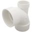 P303-338 - P303-338 - 3" x 3" x 2" PVC DWV 90° Elbow (w/ 2" Low Heel Inlet)