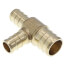 PXT075-050-050-DZR - Bluefin PXT075-050-050-DZR - 3/4" PEX x 1/2" PEX x 1/2" PEX DZR Brass Tee ...