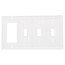 SP326W - Pass & Seymour SP326W - 4-Gang Combination Wall Plate, 3 ...