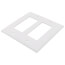 TP262W - Pass & Seymour TP262W - 2-Gang Decorator Switch Wall Plate - White