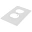 TP8W - Pass & Seymour TP8W - 1-Gang Duplex Receptacle Wall Plate - White