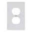 TP8W - Pass & Seymour TP8W - 1-Gang Duplex Receptacle Wall Plate - White