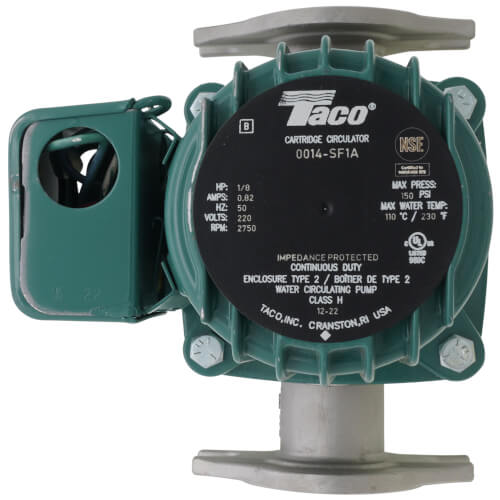 0014-SF1A - Taco 0014-SF1A - 0014 Stainless Steel Circulator, 1/8 HP ...