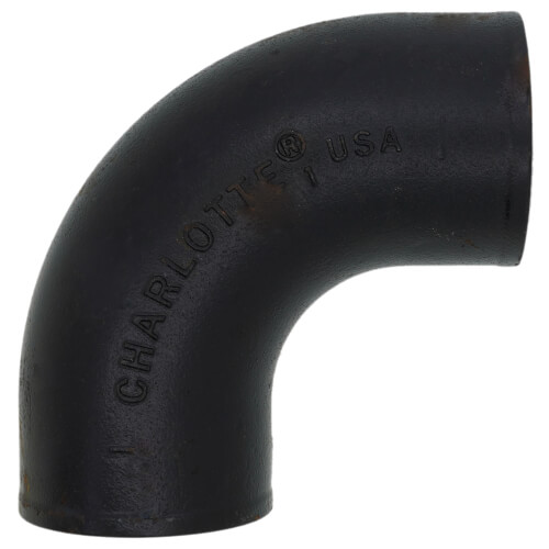 00141 - Charlotte 00141 - 3" No Hub Cast Iron 90° Elbow