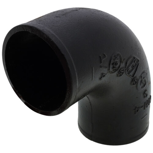 00141 - Charlotte 00141 - 3" No Hub Cast Iron 90° Elbow