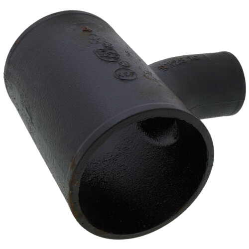 00312 - Charlotte 00312 - 4" x 2" No Hub Cast Iron Sanitary Tee