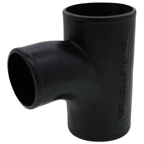 00313 - Charlotte 00313 - 4" x 3" No Hub Cast Iron Sanitary Tee